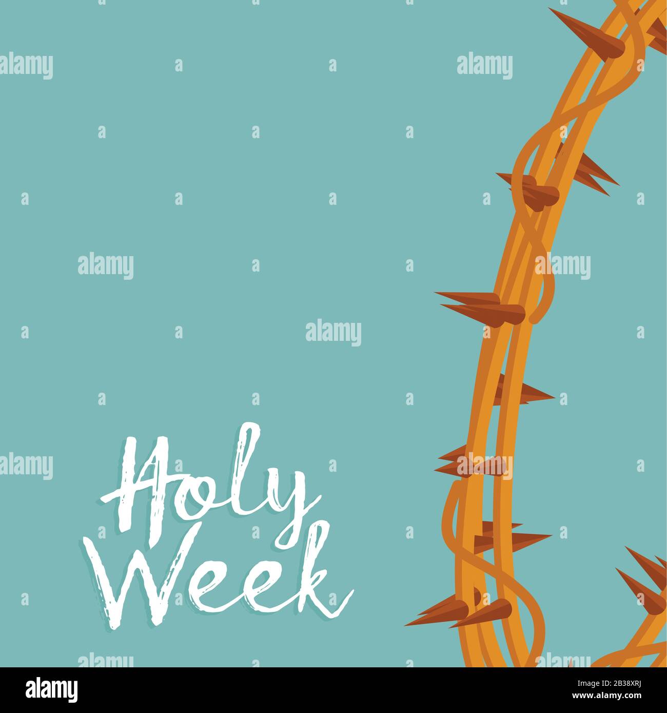 Holy week card Stock Vector Image & Art - Alamy