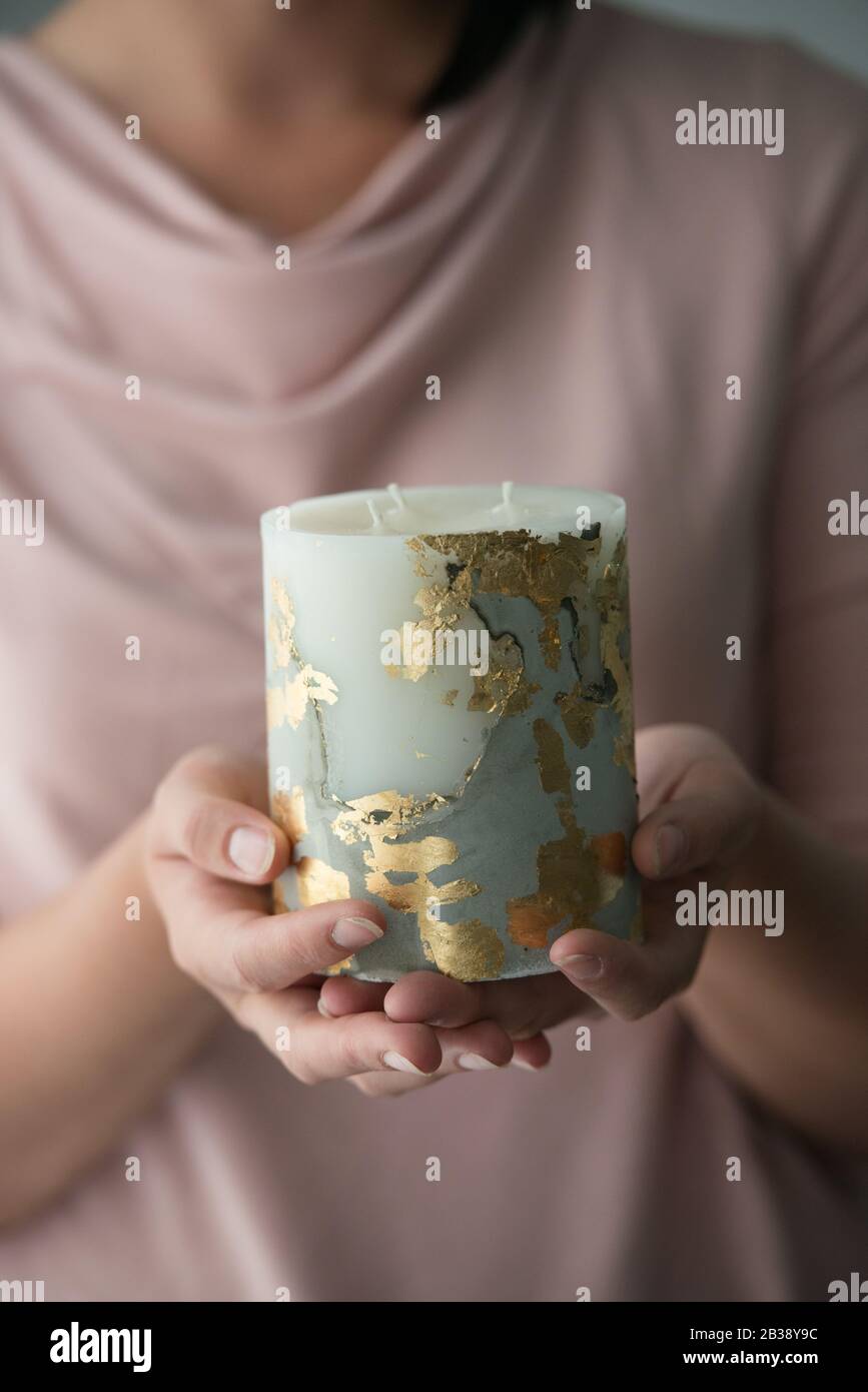 Unlighted candle hi-res stock photography and images - Alamy