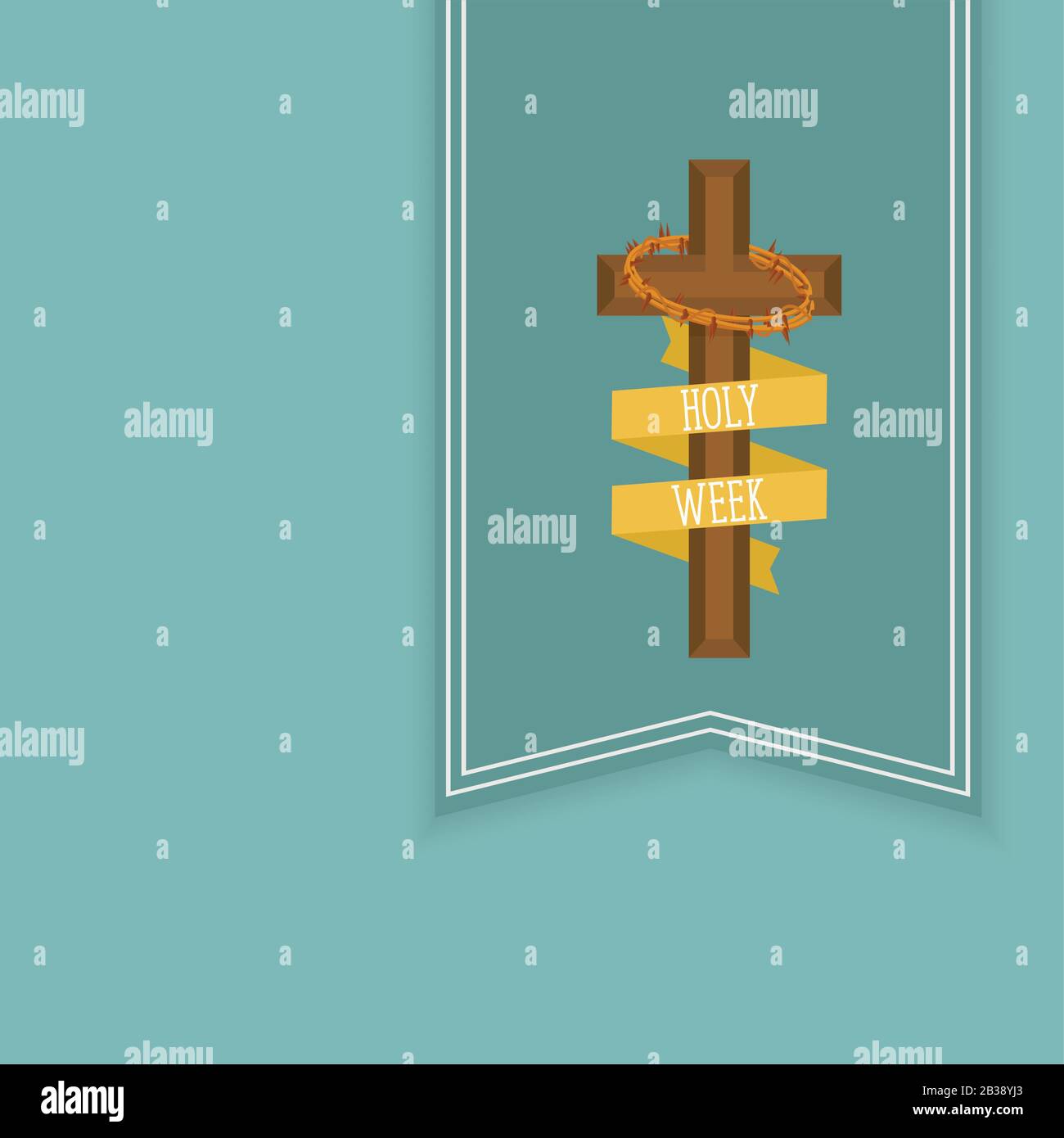 Holy week card Stock Vector Image & Art - Alamy