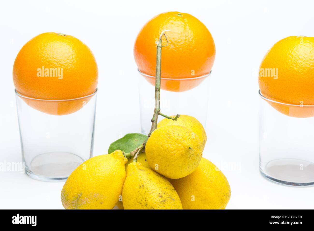 Citrus fruits, oranges and lemons, orange peel oranges and lemon peel ...
