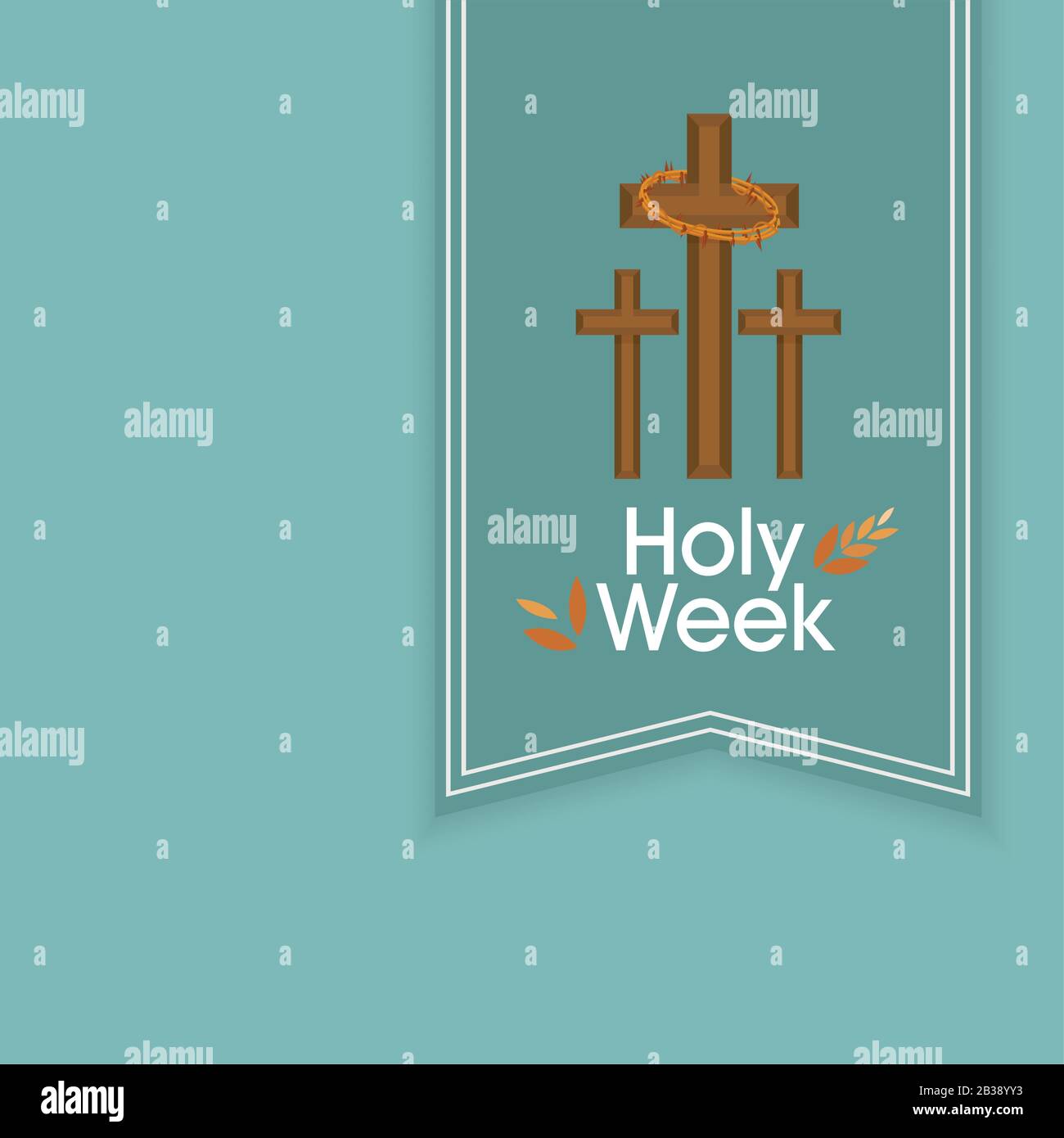 Holy week card Stock Vector Image & Art - Alamy