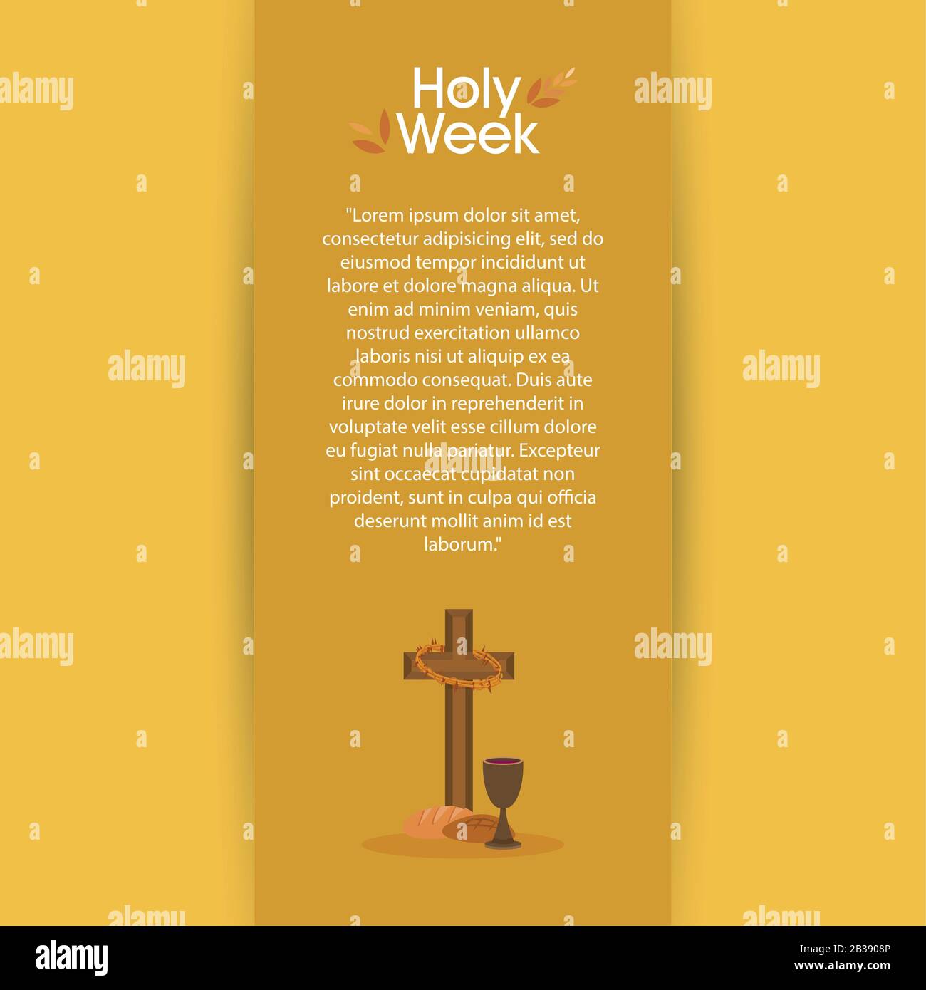 Holy week poster Stock Vector Image & Art - Alamy