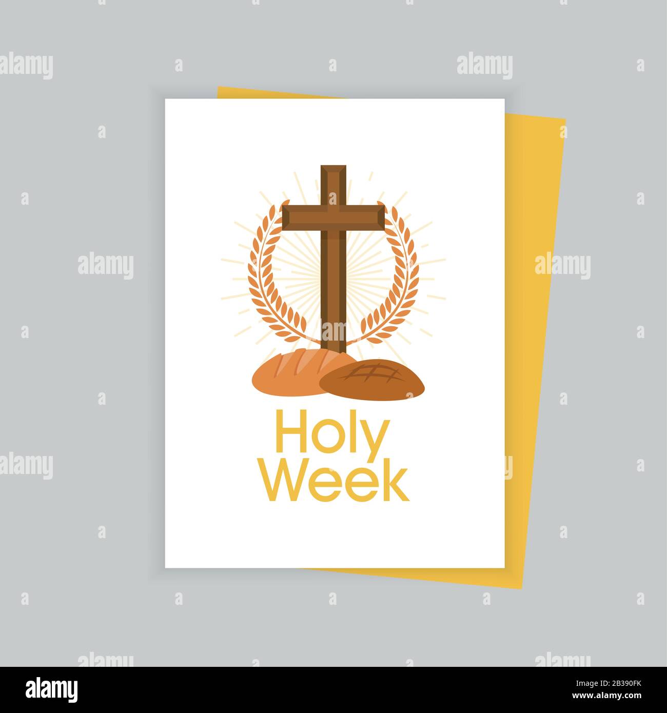 Holy week card Stock Vector Image & Art - Alamy