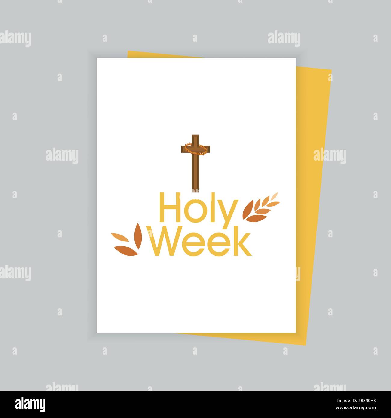 Holy week card Stock Vector Image & Art - Alamy