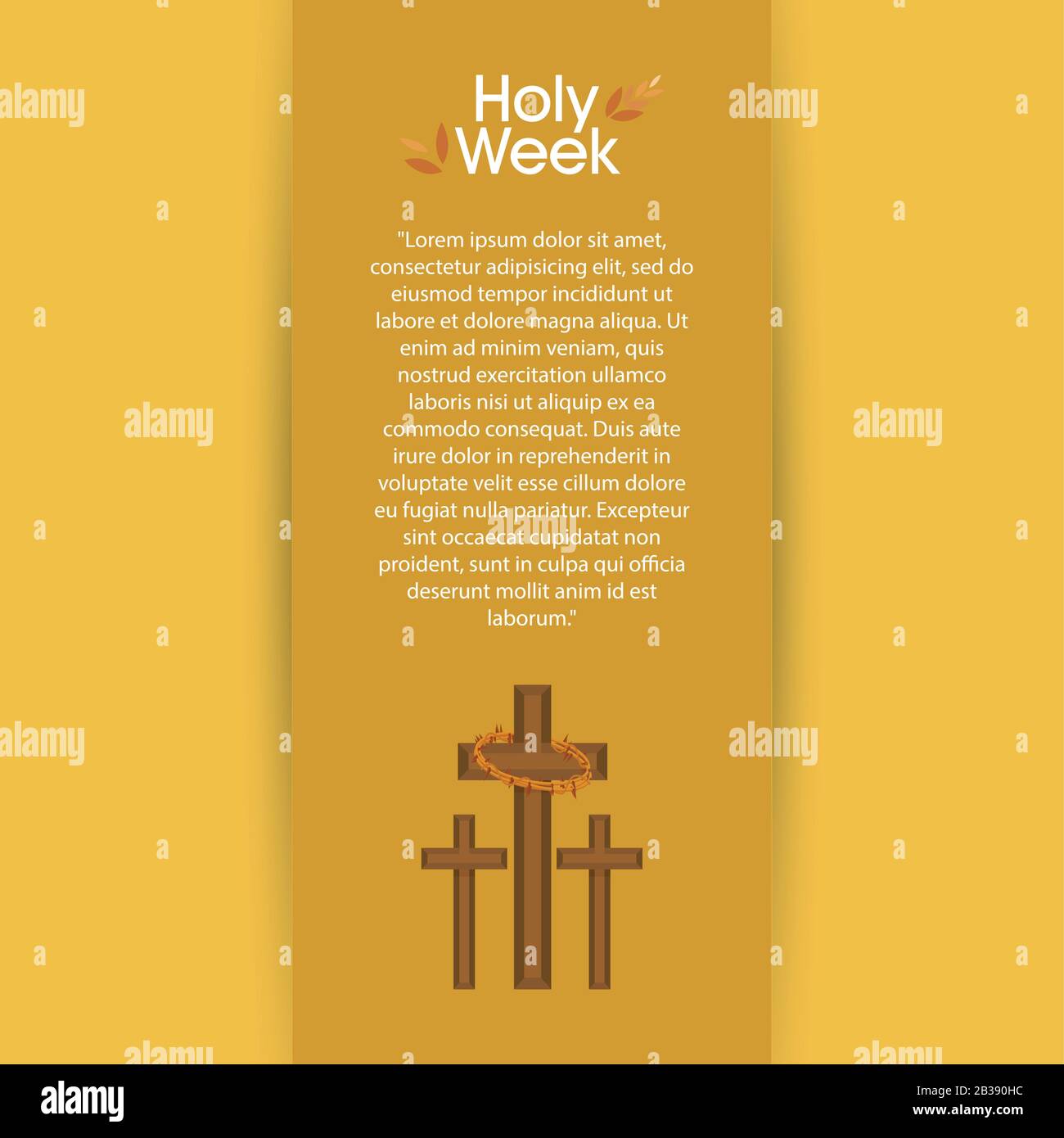 Holy week poster Stock Vector Image & Art - Alamy