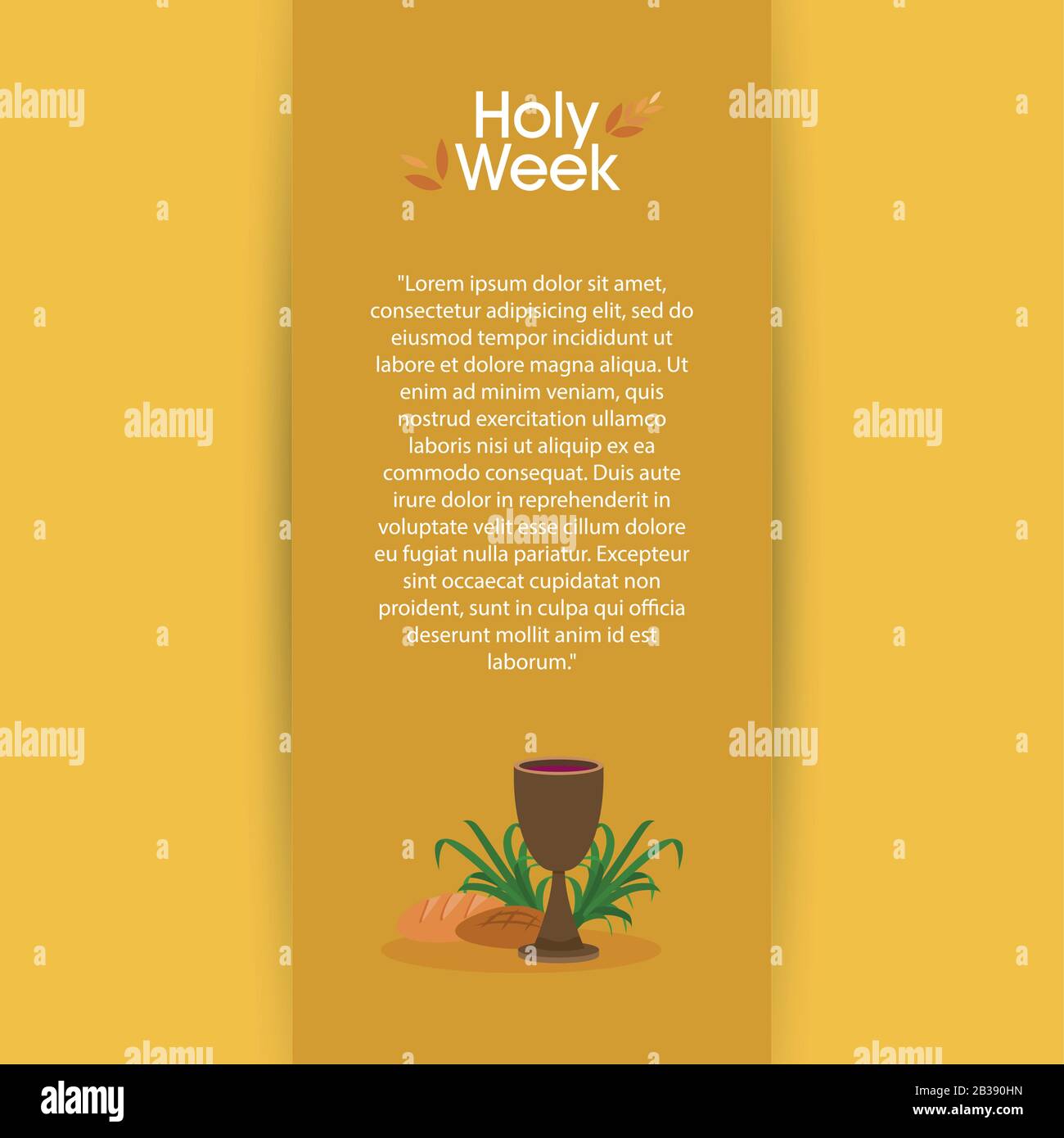Holy week card Stock Vector Image & Art - Alamy