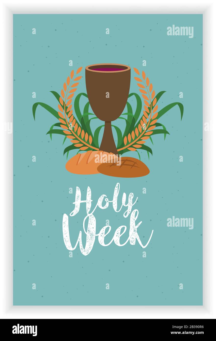 Holy week card Stock Vector Image & Art - Alamy