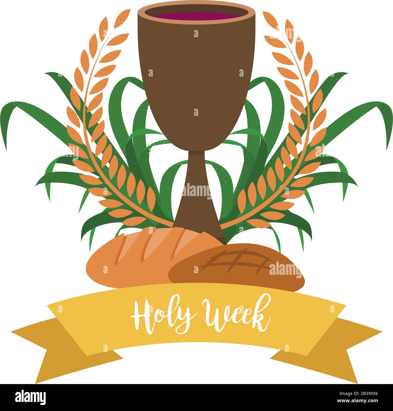 Holy week illustration Stock Vector Image & Art - Alamy