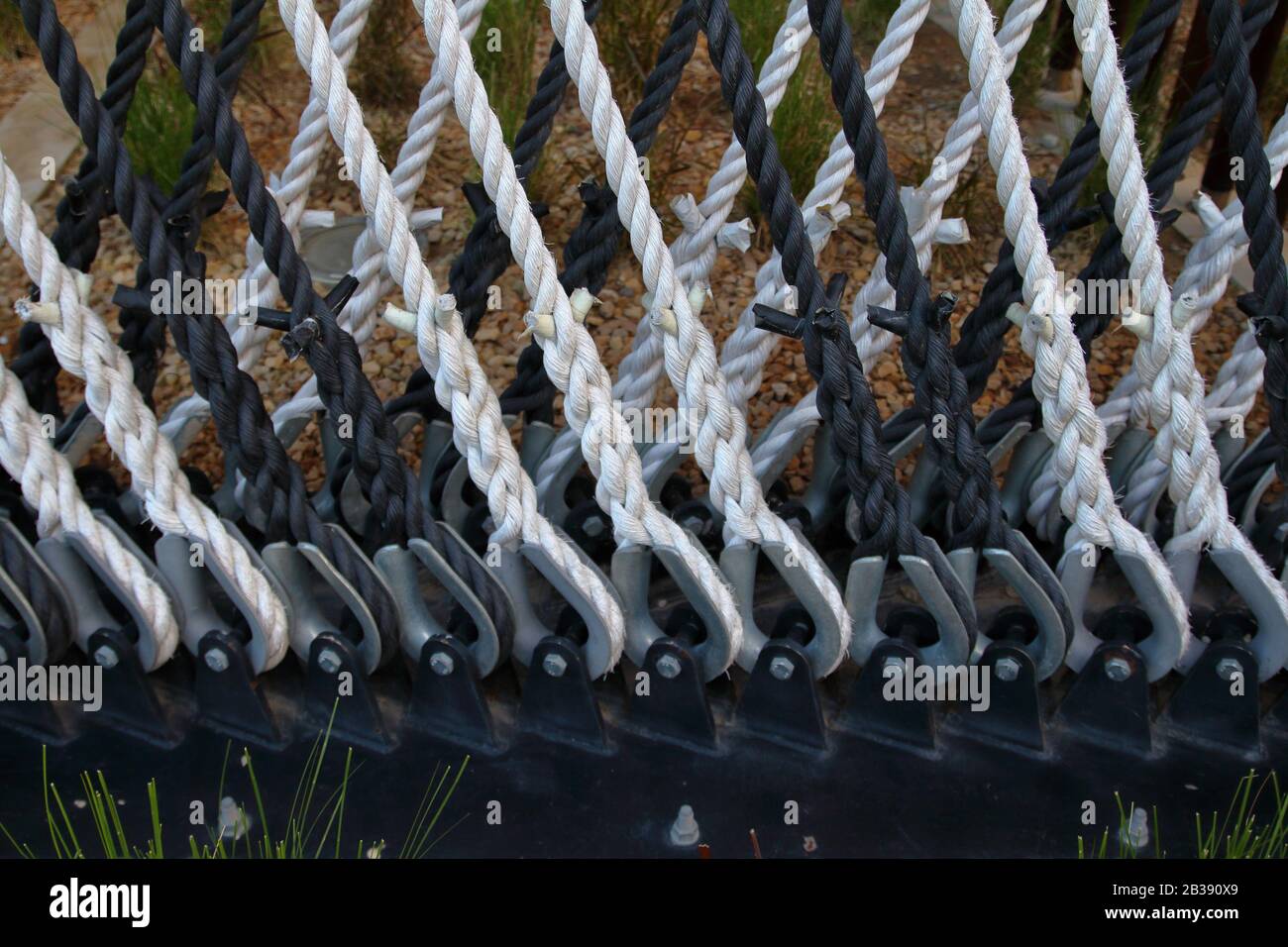 Various strings, of various colors, intertwined with each other Stock ...