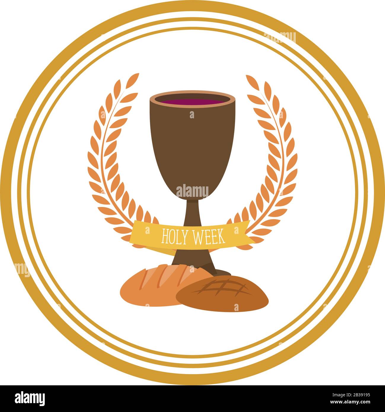 Holy week label Stock Vector Image & Art - Alamy