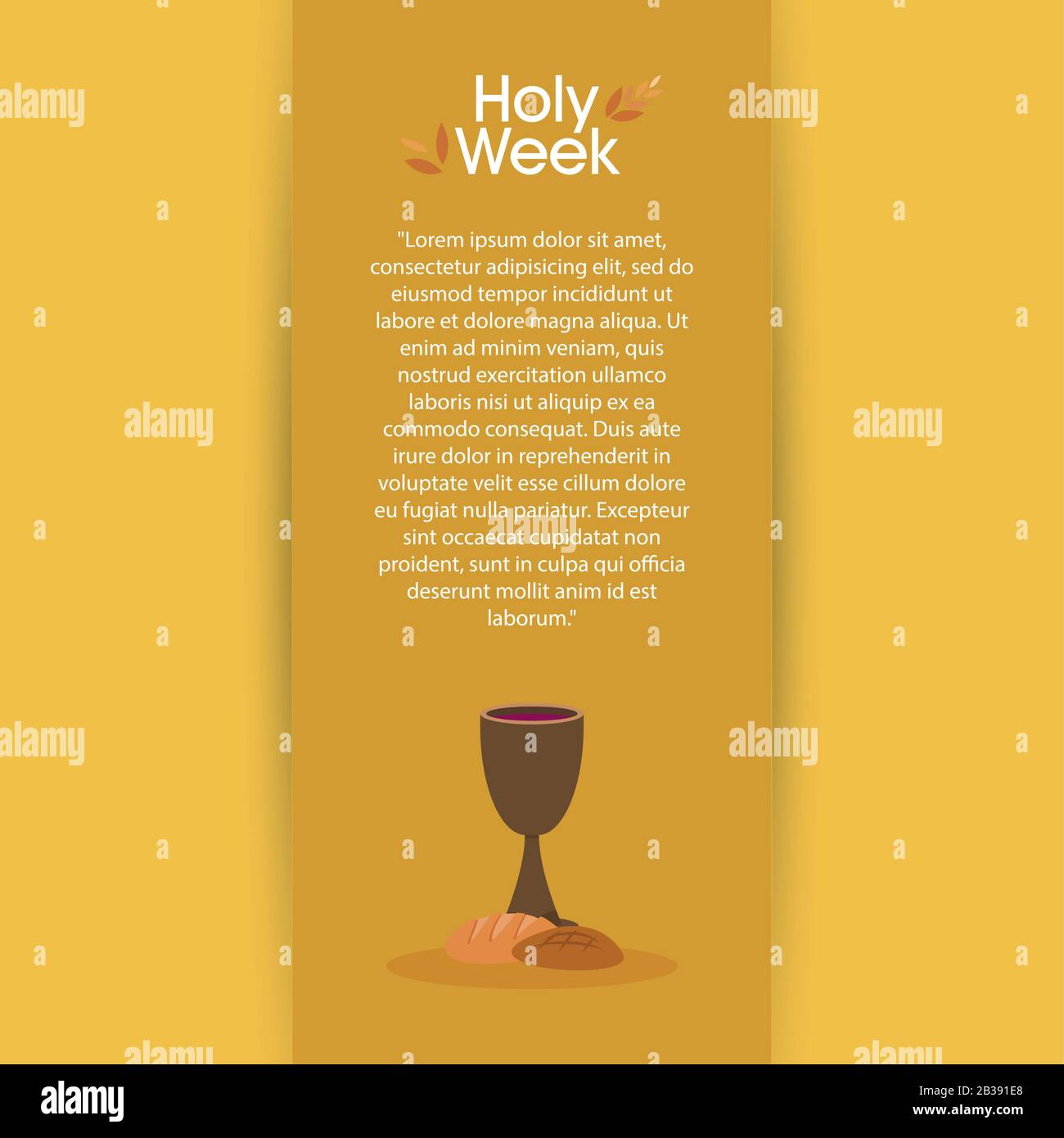 Holy week poster Stock Vector Image & Art - Alamy