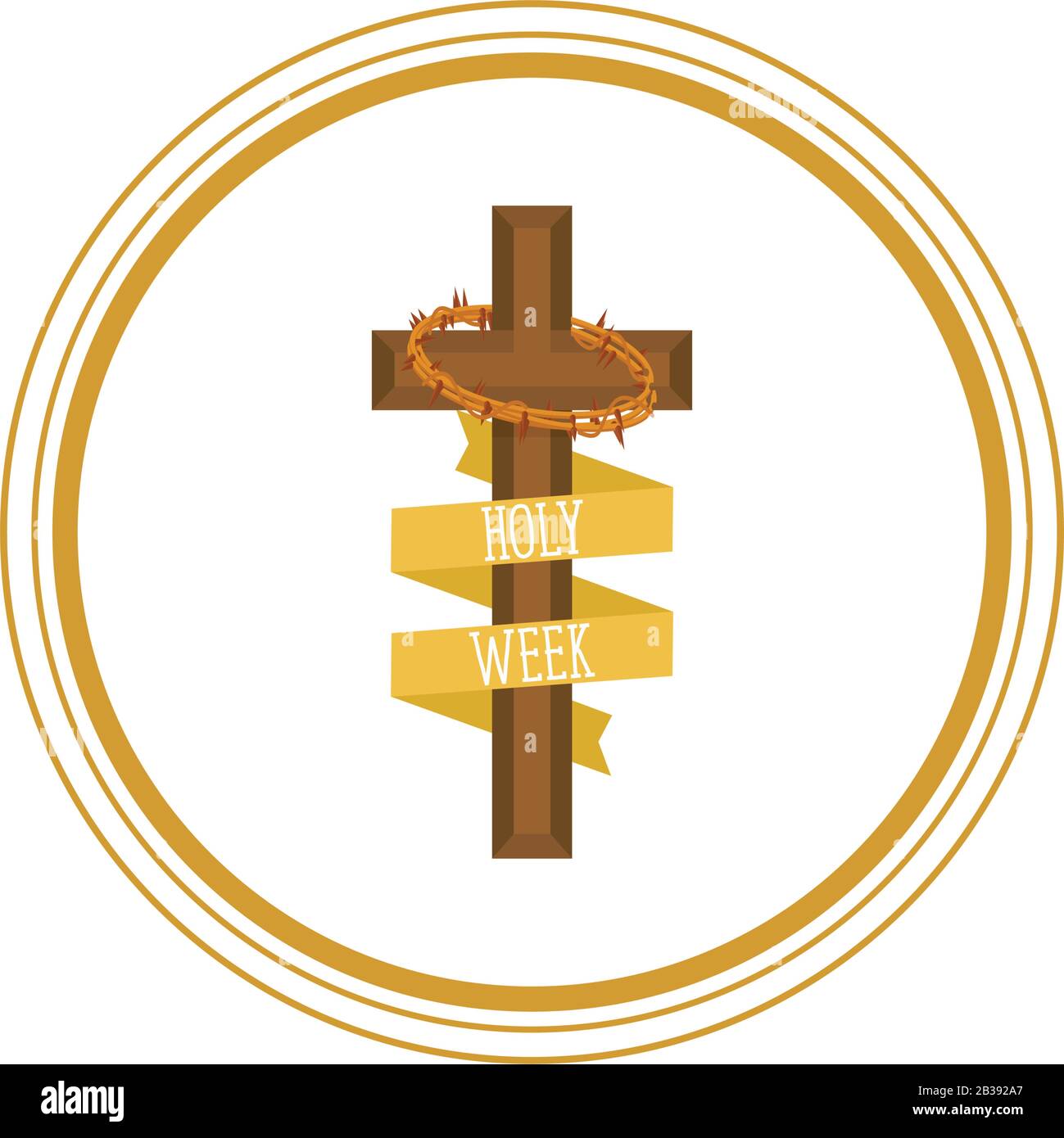 Holy week label Stock Vector Image & Art - Alamy