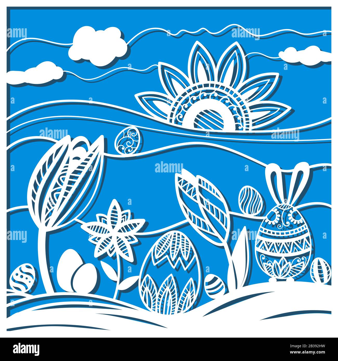 Easter laser Cut Out Stock Images & Pictures - Alamy