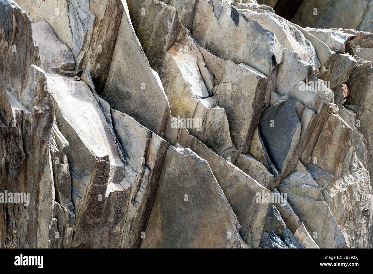 Gray stone texture of Rock layers. Bacground Stock Photo - Alamy