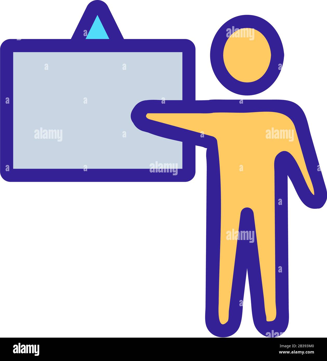 Guide icon vector. Isolated contour symbol illustration Stock Vector ...