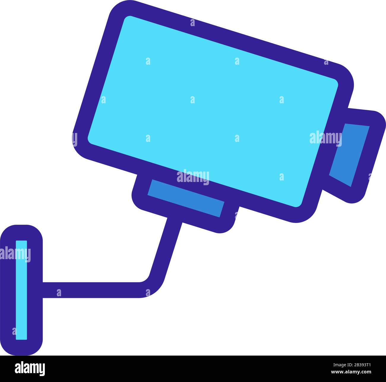 CCTV camera icon vector. Isolated contour symbol illustration Stock ...