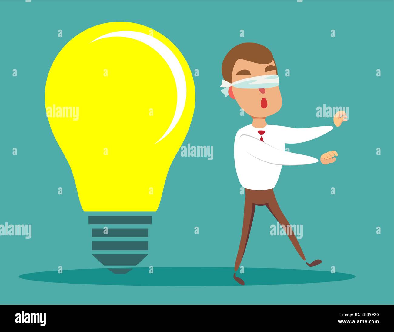 Cartoon blind businessmen Stock Vector Image & Art - Alamy