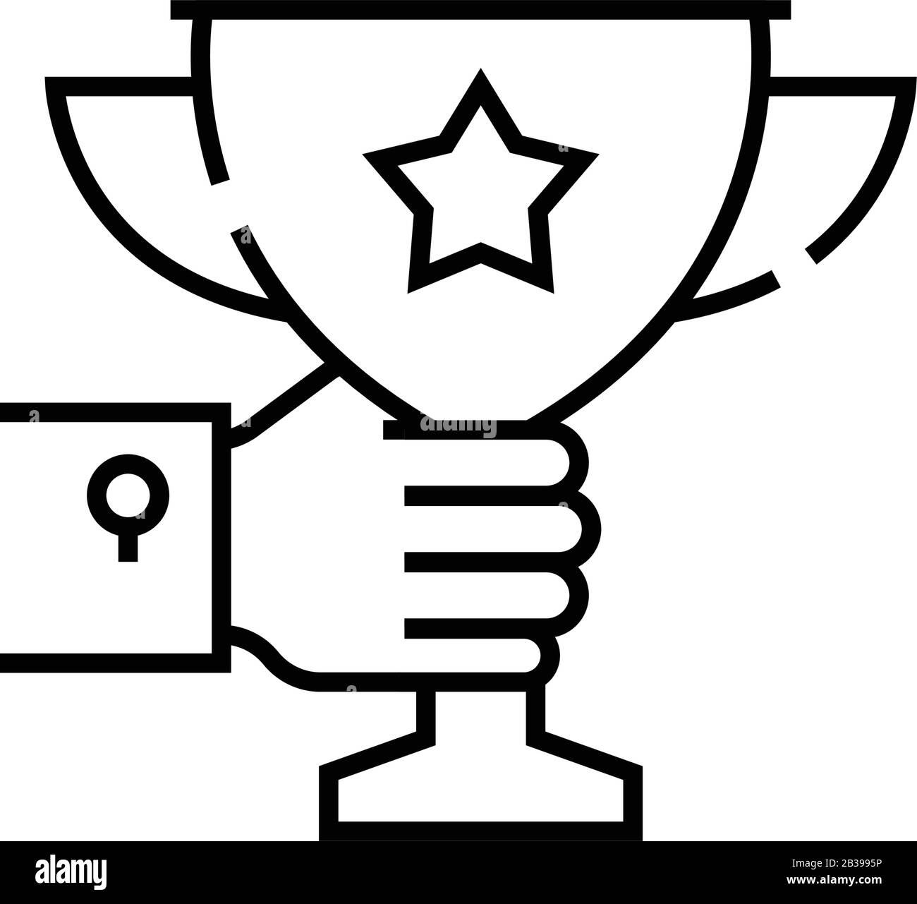 Top honour line icon, concept sign, outline vector illustration, linear ...