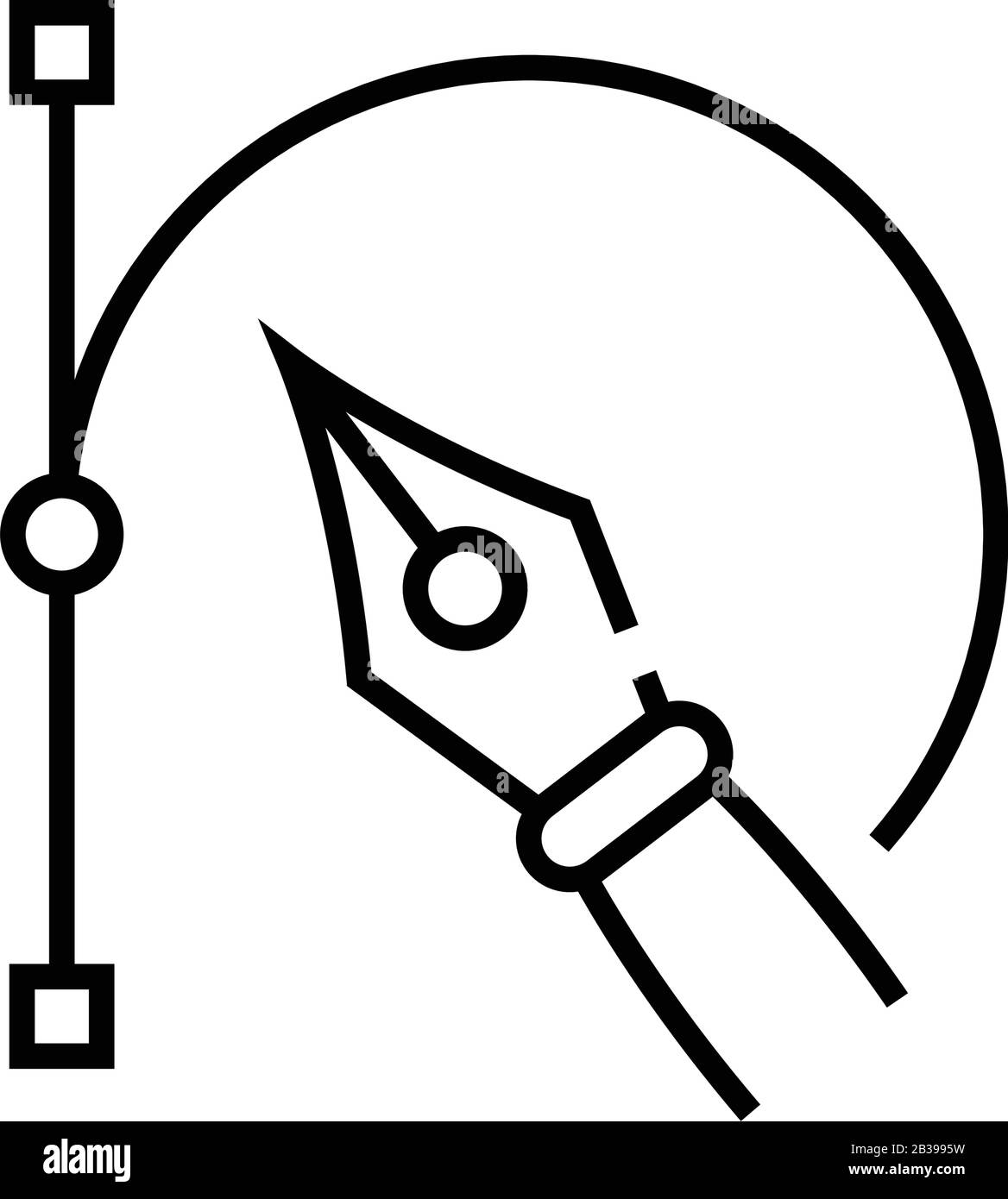 Vector drawings line icon, concept sign, outline vector illustration ...