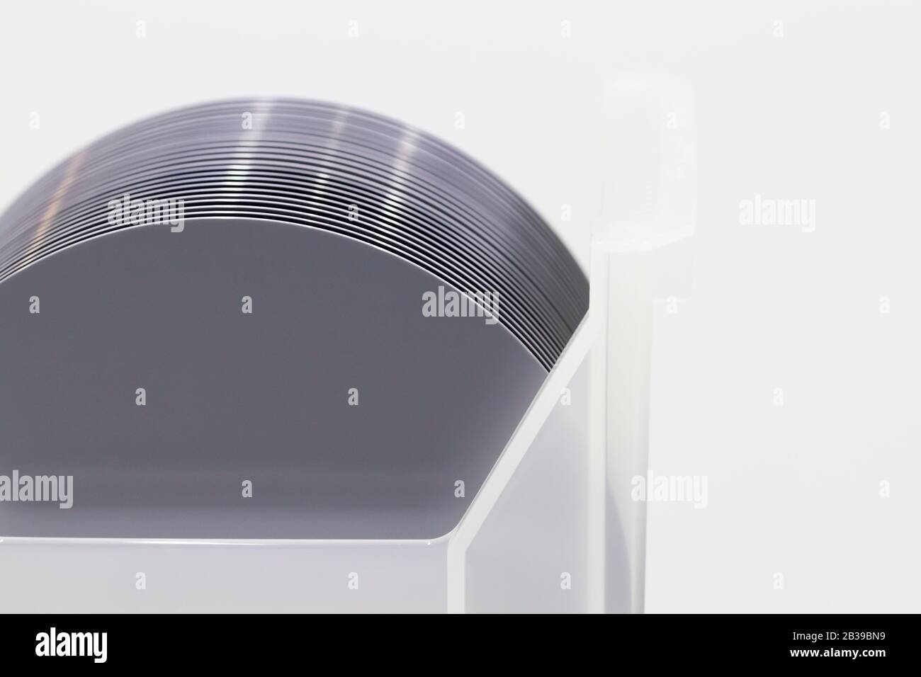 Pieces of polycrystalline silicon on a polysilicon wafer with ...