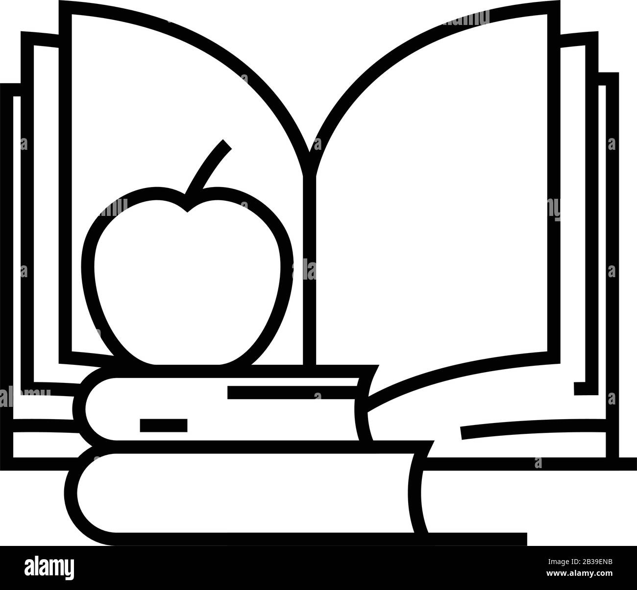 Useful learning line icon, concept sign, outline vector illustration ...