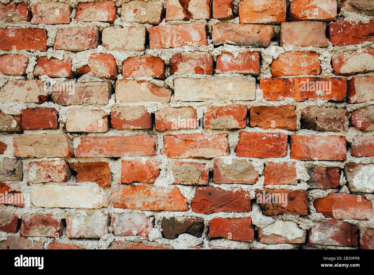 Old red brik wall. Perfect grunge background. Copy space for text Stock ...