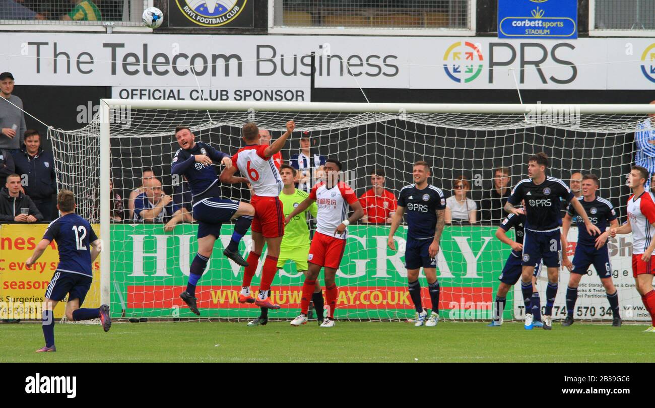 Rhyl fc versus wba and Shrewsbury credit Ian Fairbrother/Alamy stock ...