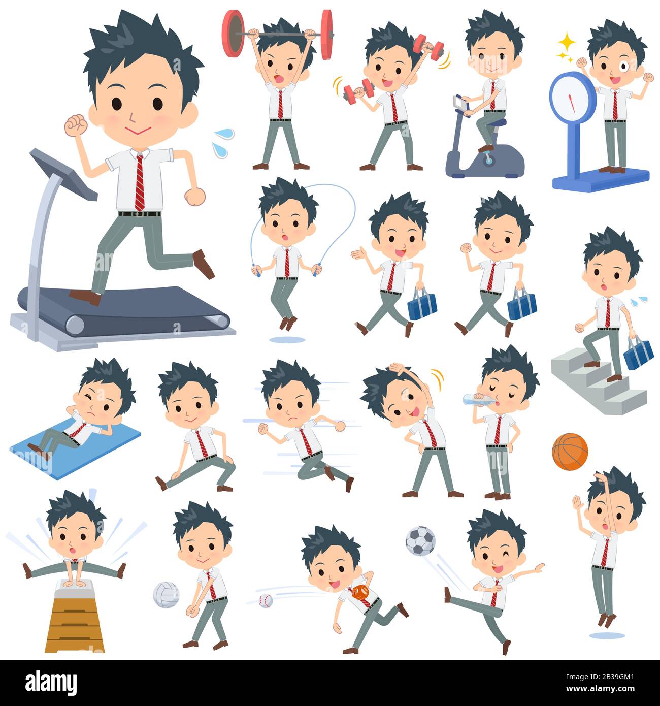 Short set of stairs Stock Vector Images - Alamy