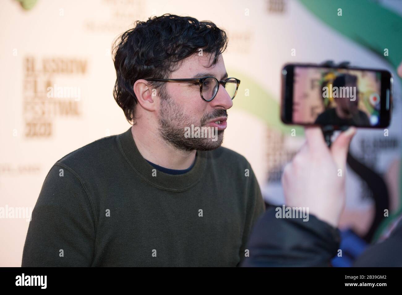 Glasgow, UK. 4th Mar, 2020. Pictured: Simon Bird - Actor. Scottish ...