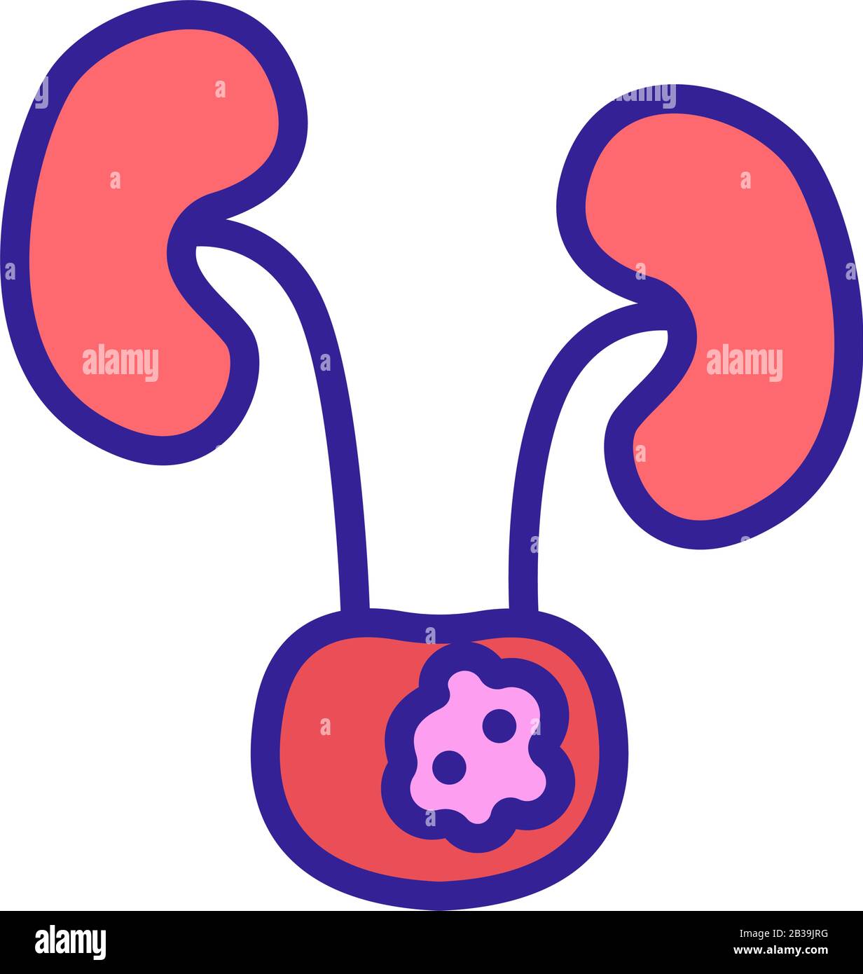 cancer, ovarian icon vector. Isolated contour symbol illustration Stock ...