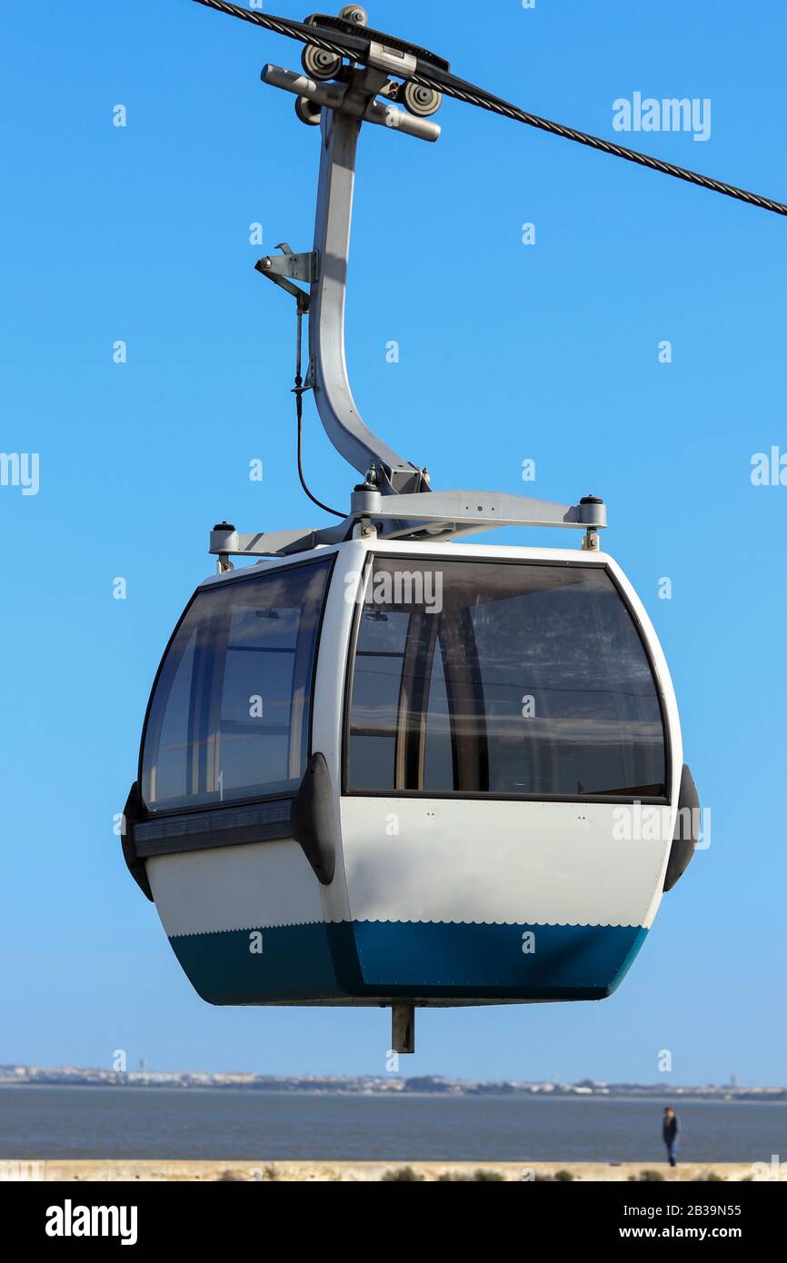 Cabin of the cable car Stock Photo - Alamy