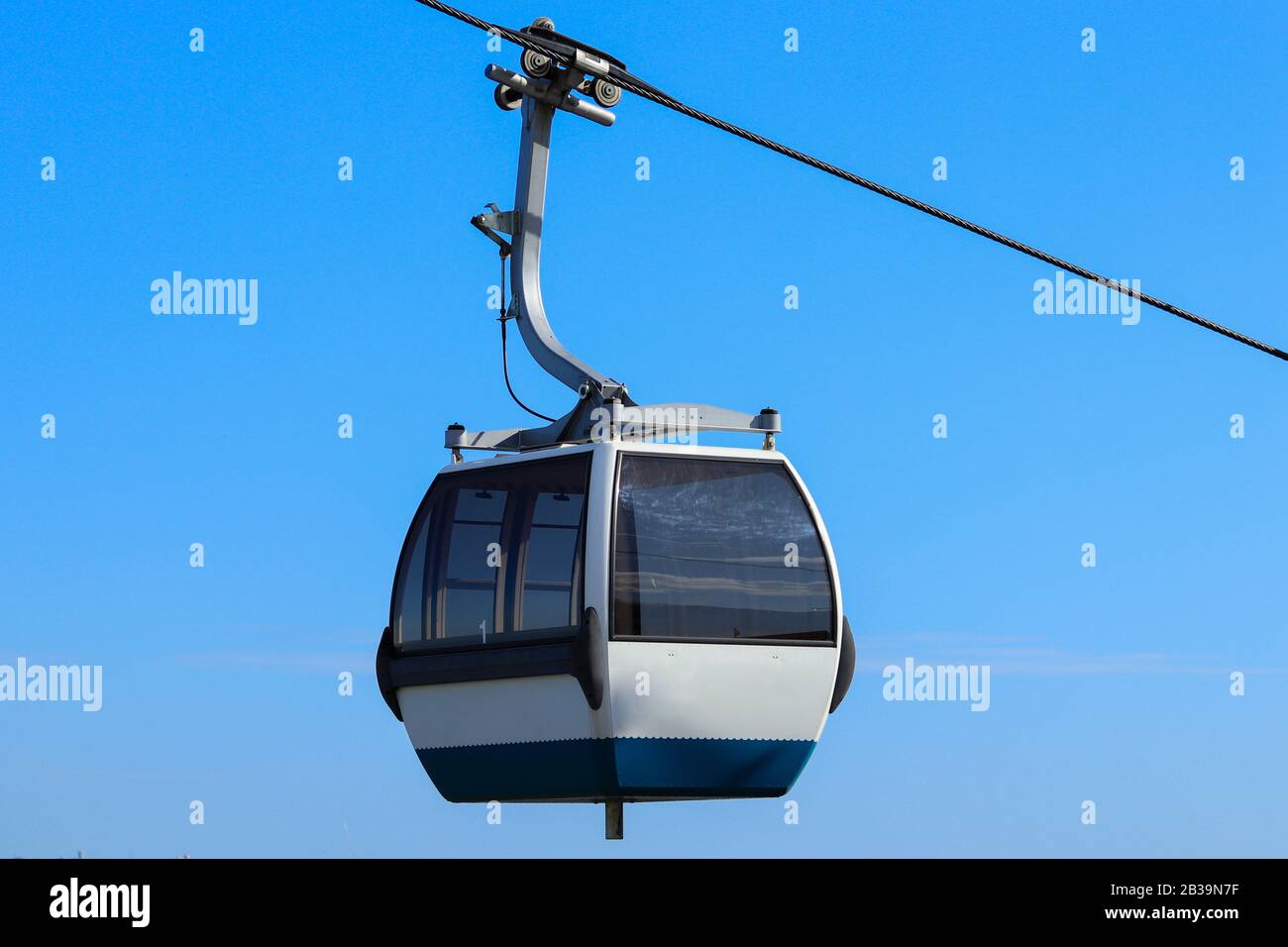 Cabin of the cable car Stock Photo - Alamy