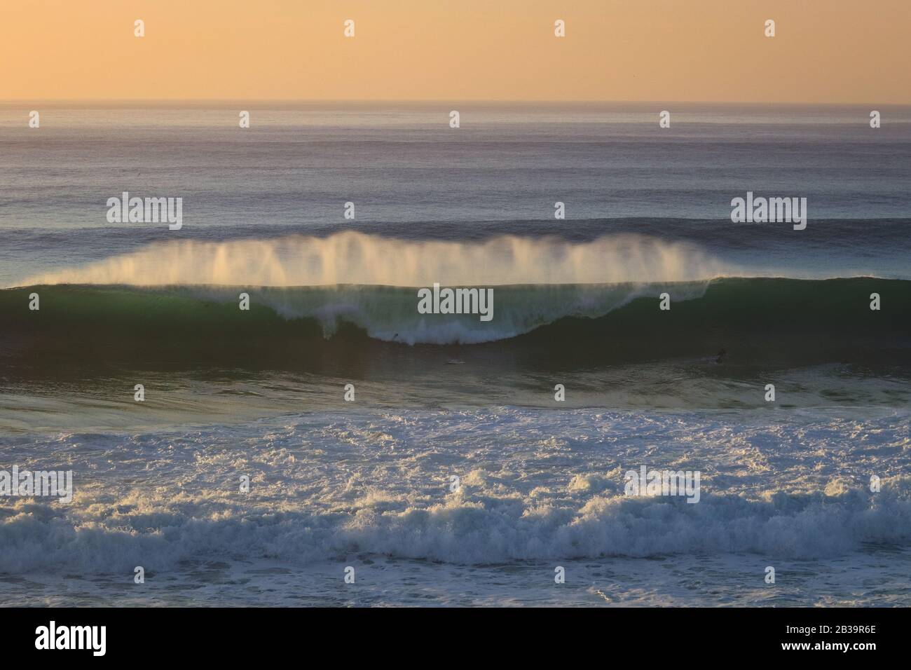 Surf Spot with Big beautful perfect surfing waves barreling in the ...