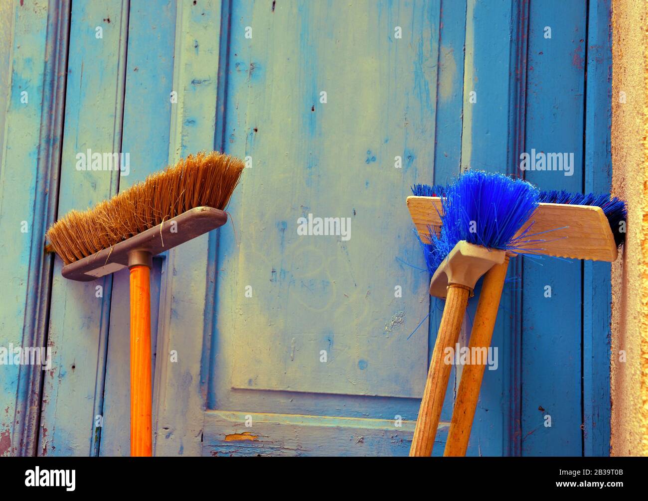 Broom wall hi-res stock photography and images - Alamy