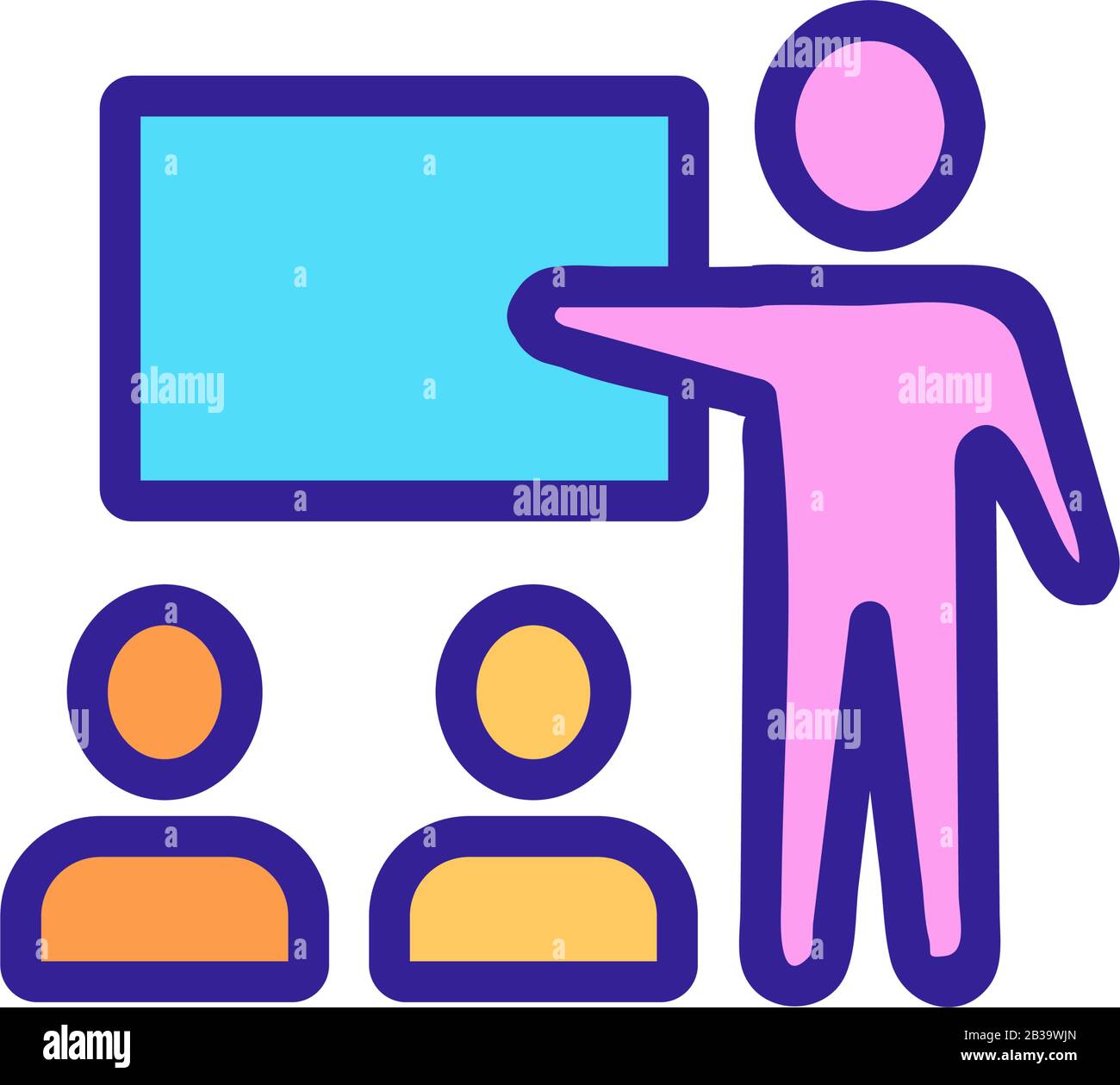 The audience is a performance icon vector. Isolated contour symbol ...