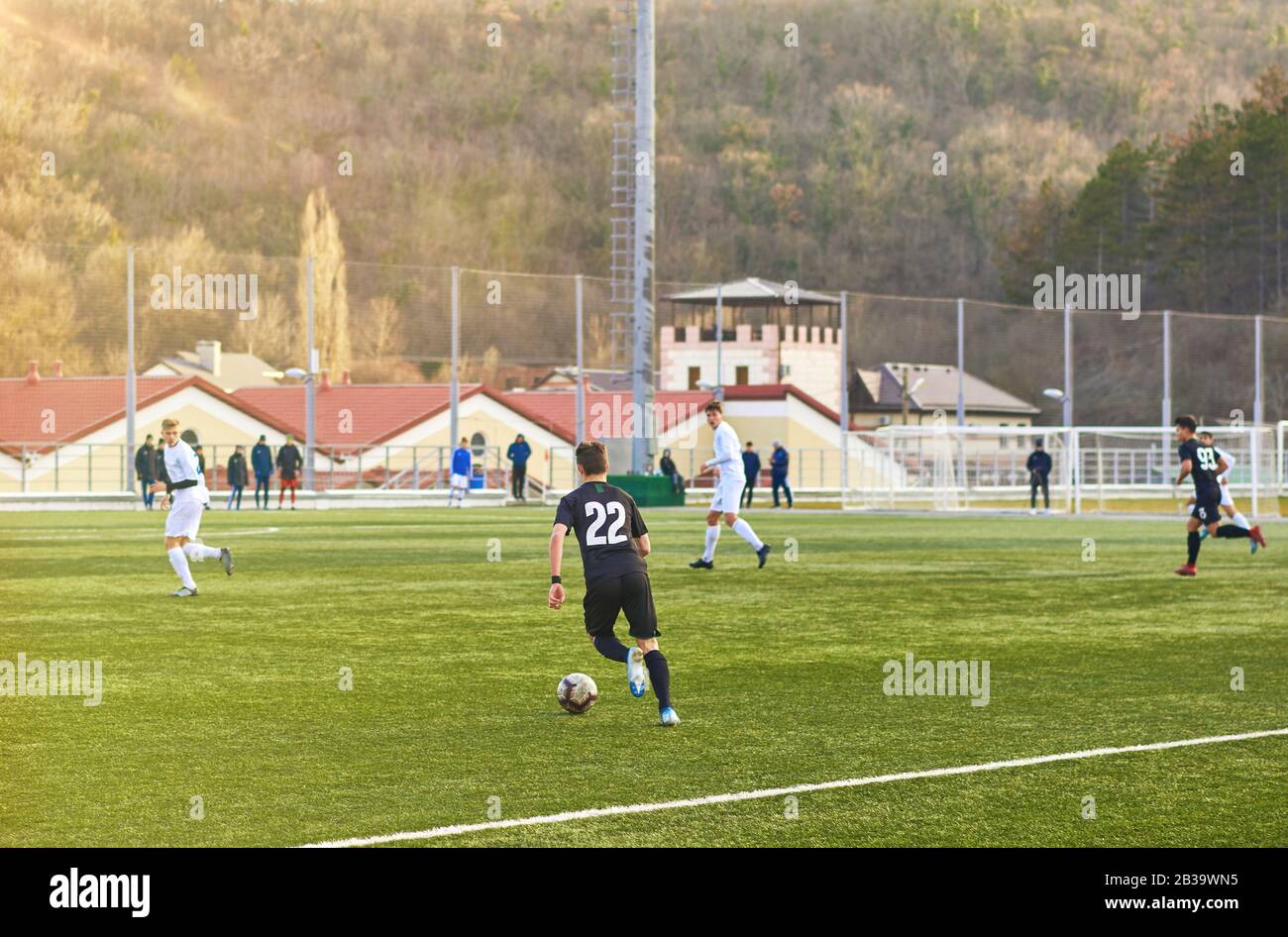 Soccer field and night sky hi-res stock photography and images - Alamy