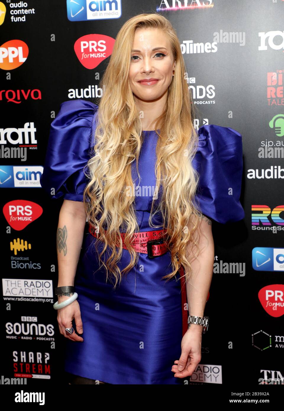 Julia Hardy attending The Audio and Radio Industry Awards held at The ...