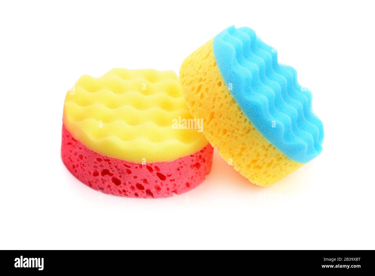 foam sponge for cleaning the house isolated on a white background Stock ...