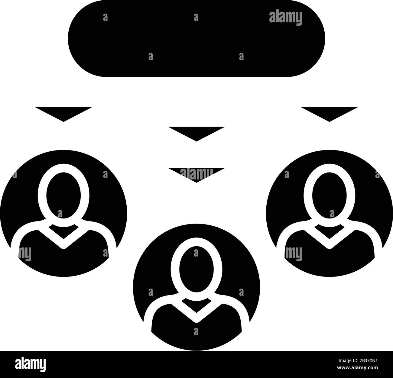 Negotiating people black icon, concept illustration, vector flat symbol ...
