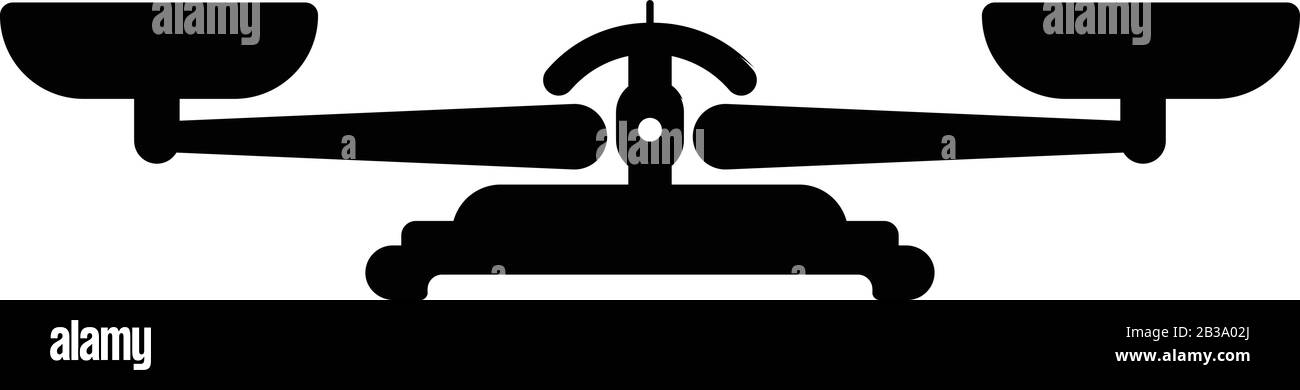 Black scales logo icons isolated on a white background. Scales, Flat ...