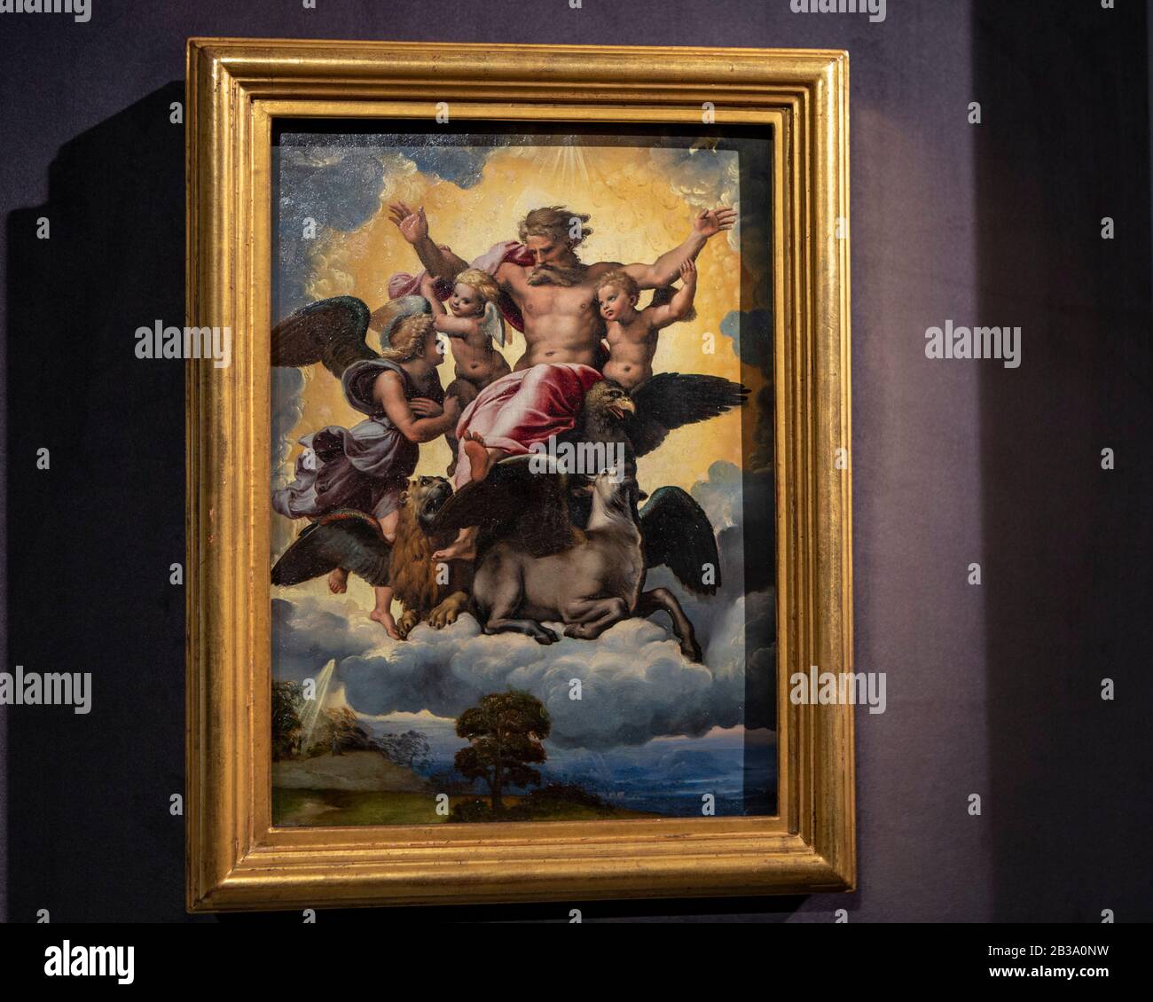 The painting God the Father with the Symbols of the Evangelists by ...