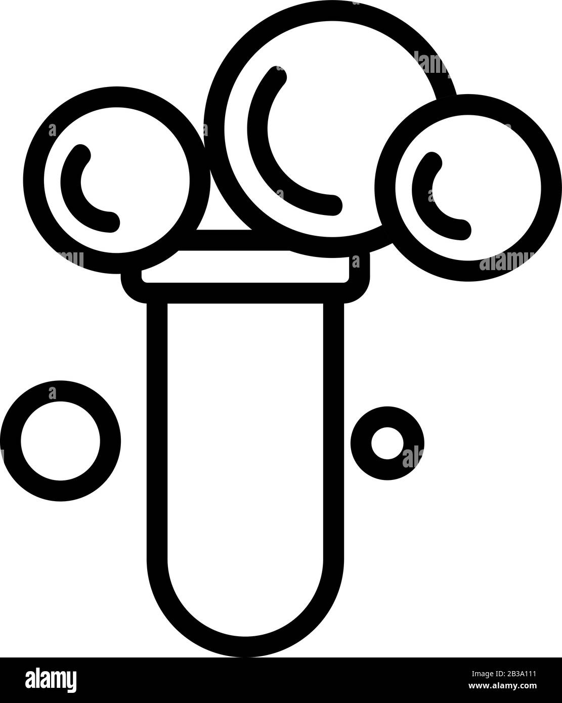 foam, bubbles icon vector. Isolated contour symbol illustration Stock ...