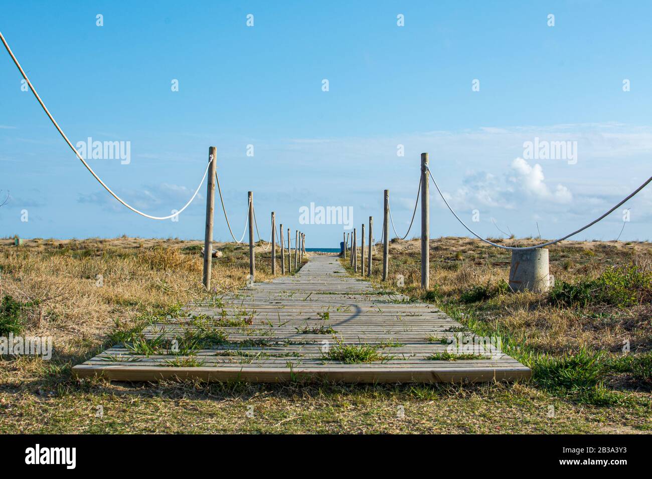 Way to the beach in Remolar, Barcelona, Catalonia Stock Photo - Alamy