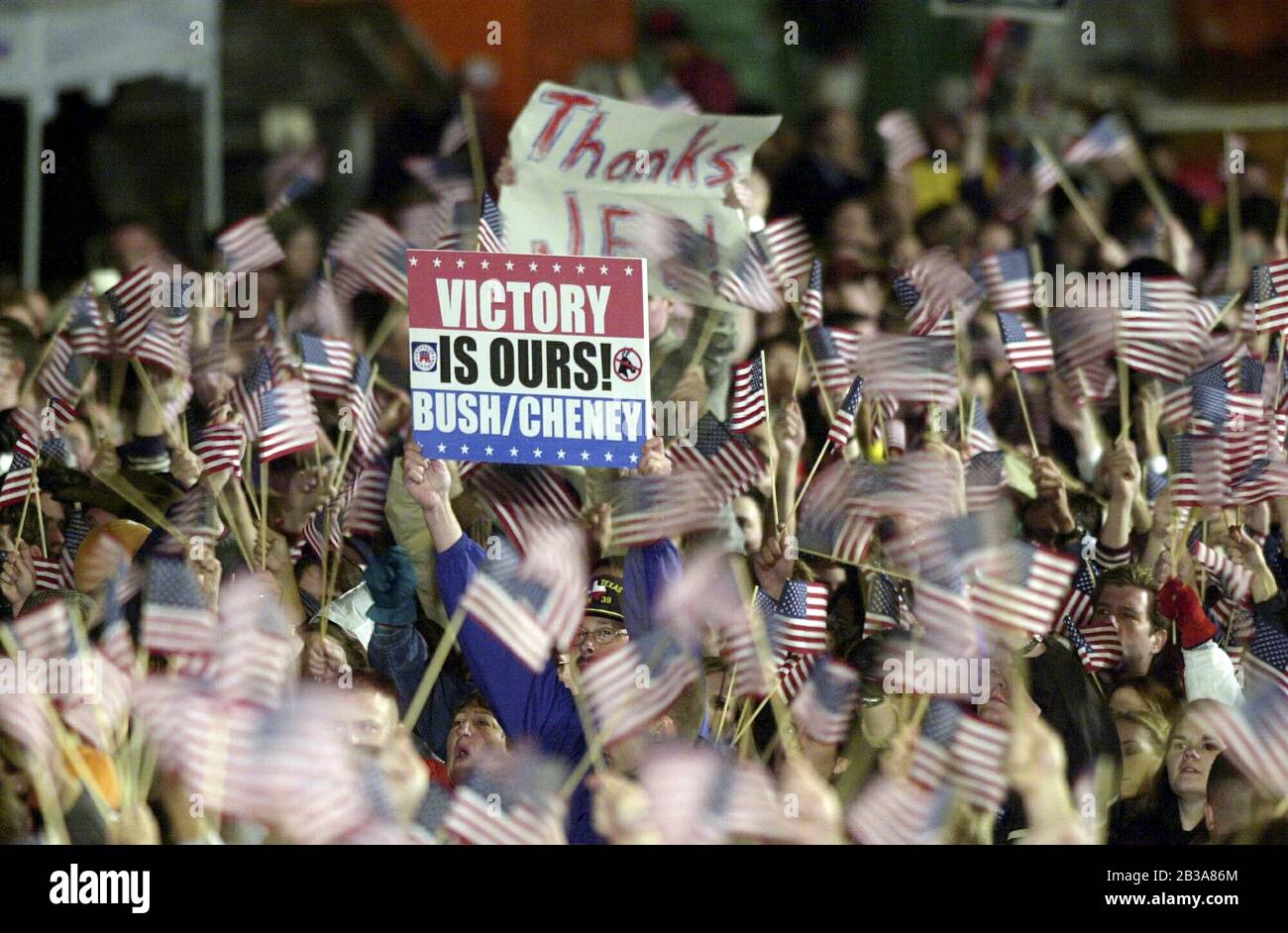 George bush election night 2000 hi-res stock photography and images - Alamy