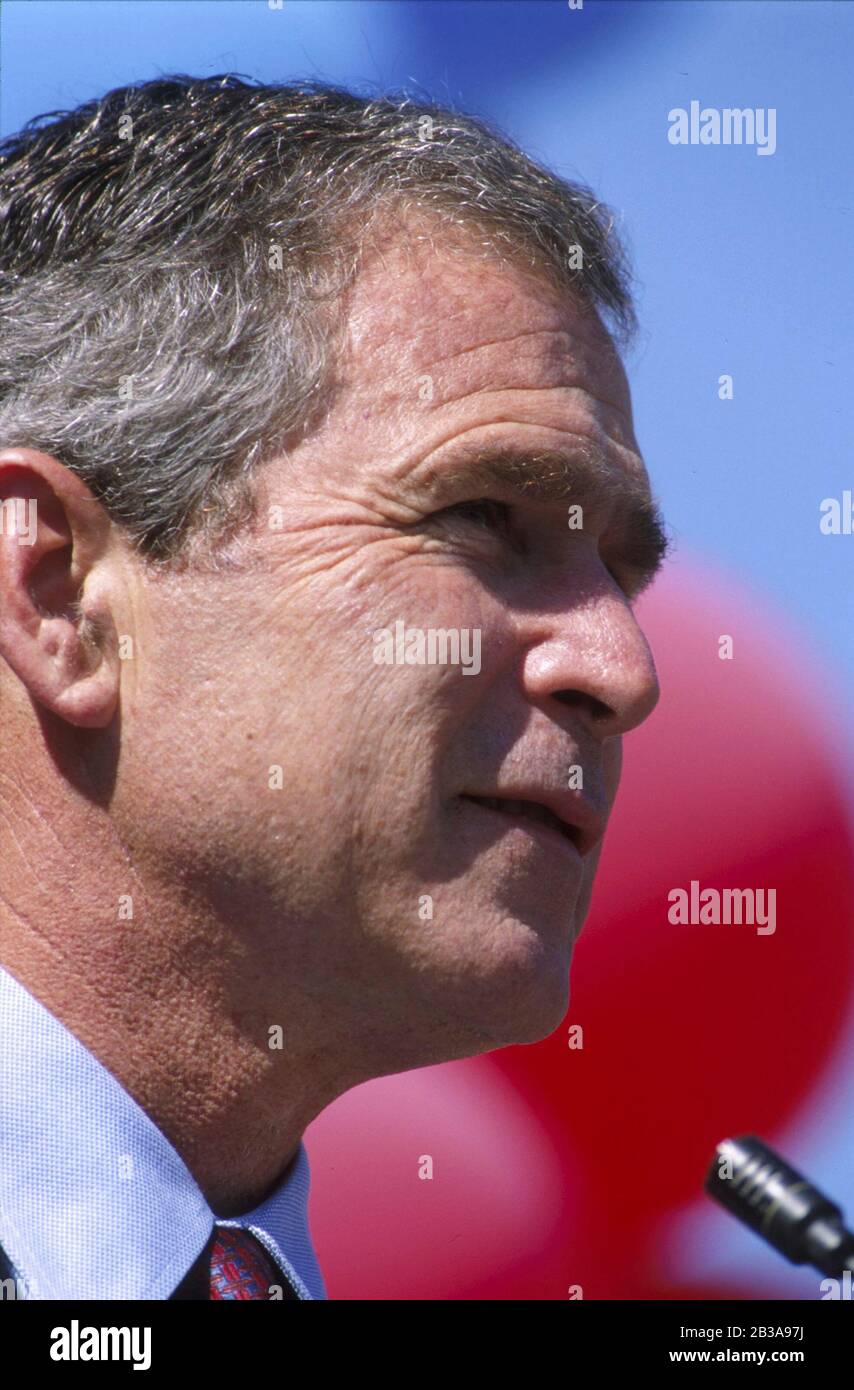 Austin Texas USA, January 2000: Texas Governor George W. Bush early in ...