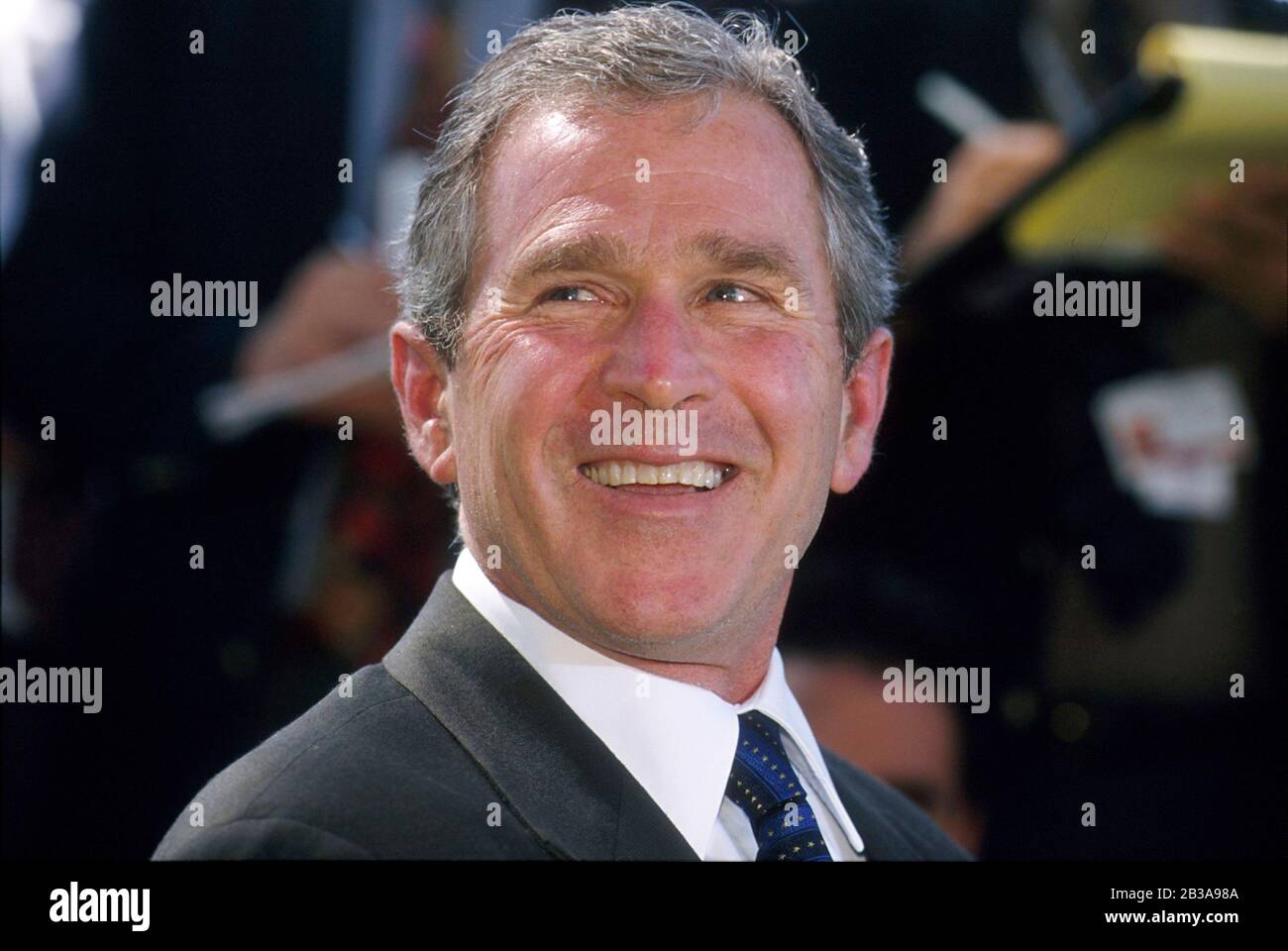 Austin Texas USA, 1999: Governor of Texas George W. Bush smiles during ...