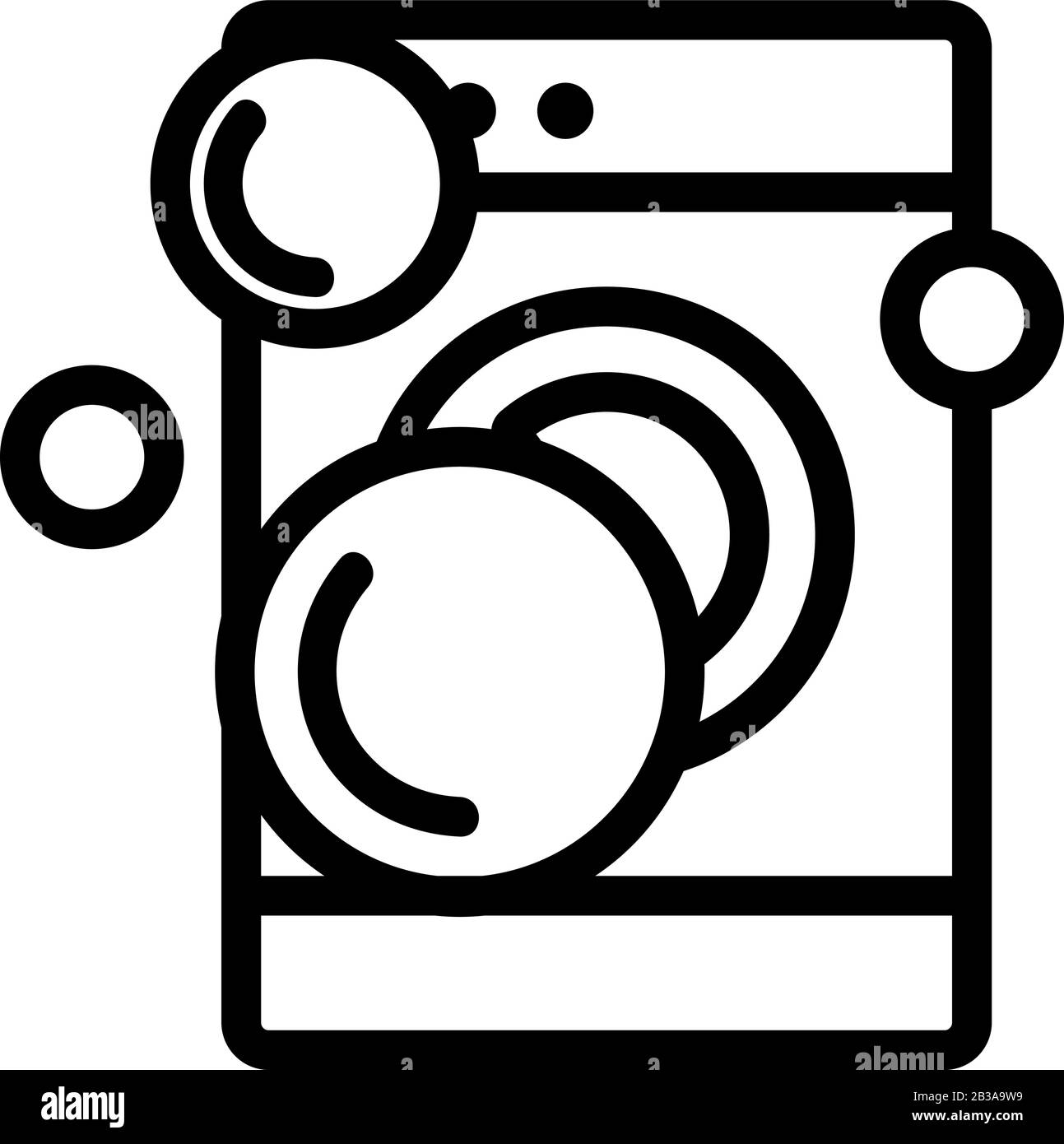 foam, bubbles icon vector. Isolated contour symbol illustration Stock ...