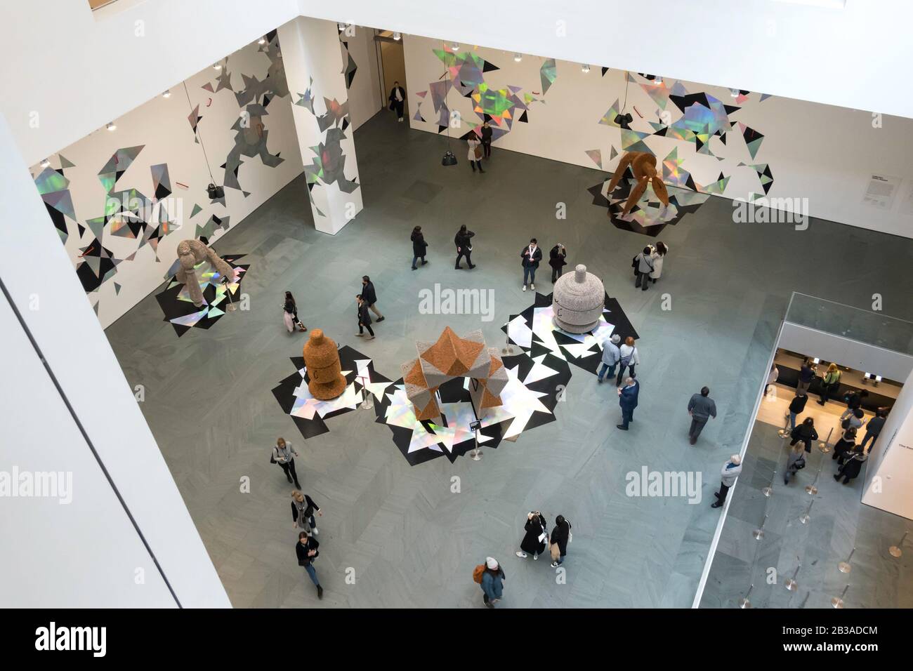 Haegue Yang installation "Handles" in the Marron Atrium at the Museum ...