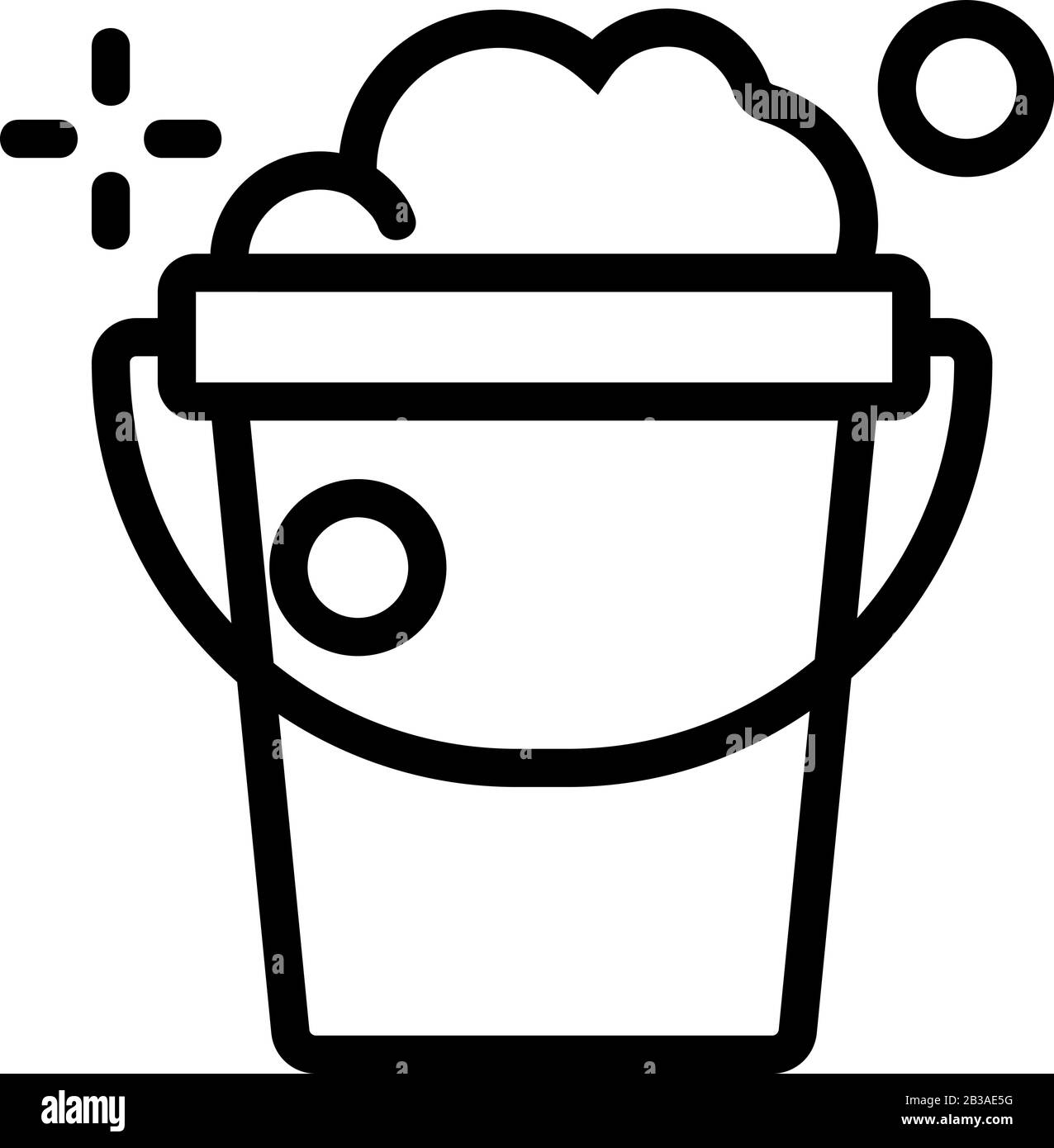 foam, bubbles icon vector. Isolated contour symbol illustration Stock ...