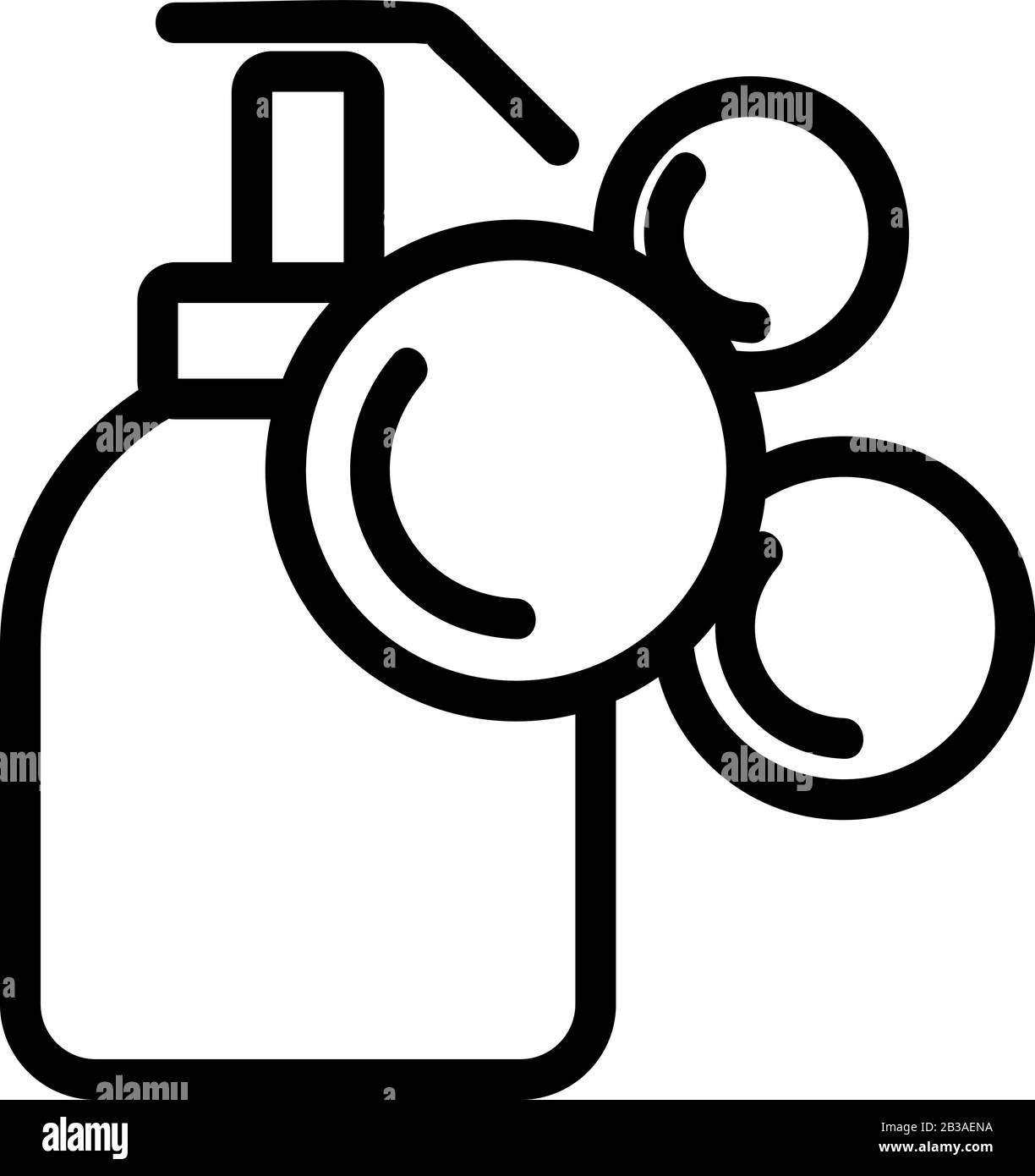 foam, bubbles icon vector. Isolated contour symbol illustration Stock ...